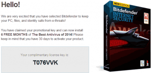 Bitdefender Internet Security 2014 6 Months License Key For Free